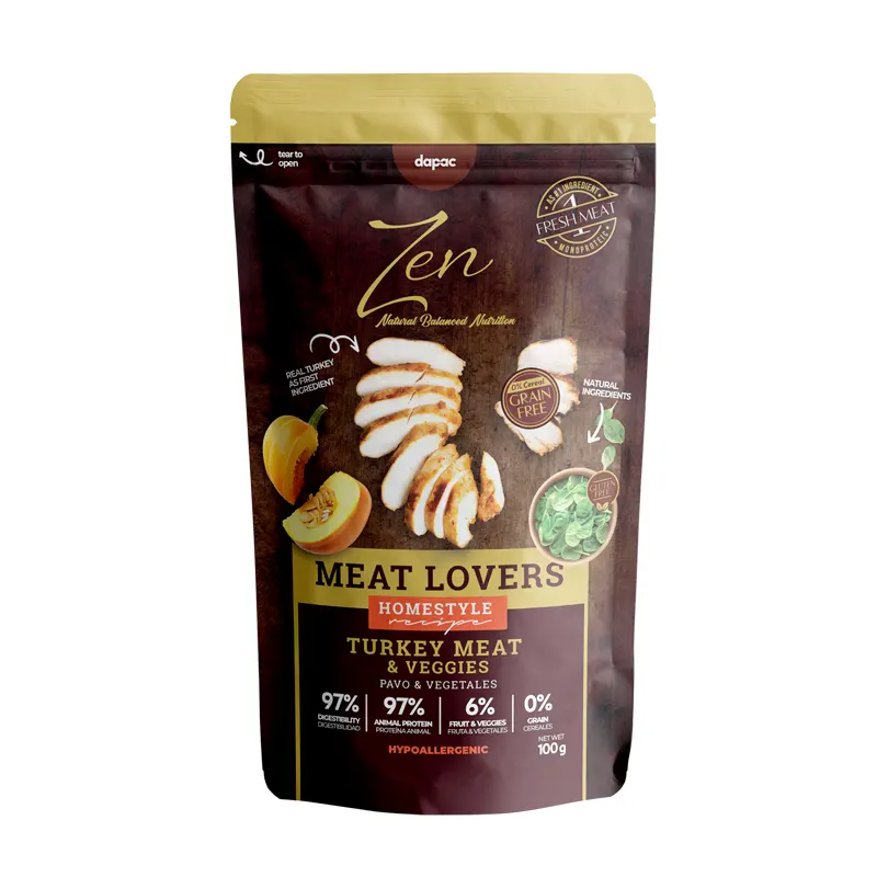 Zen Pouches Pavo y vegetales - Agronatura tienda online para animales