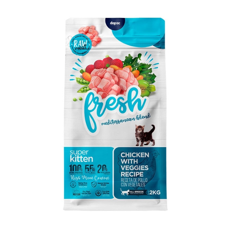 Fresh Mediterranean Blend Cat Super Kitten - 6 kg - Agronatura tienda ...