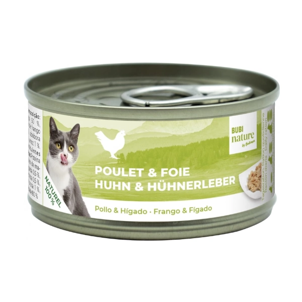 Bubi Nature - lata para gatos - Pollo y Hígado - Agronatura tienda ...