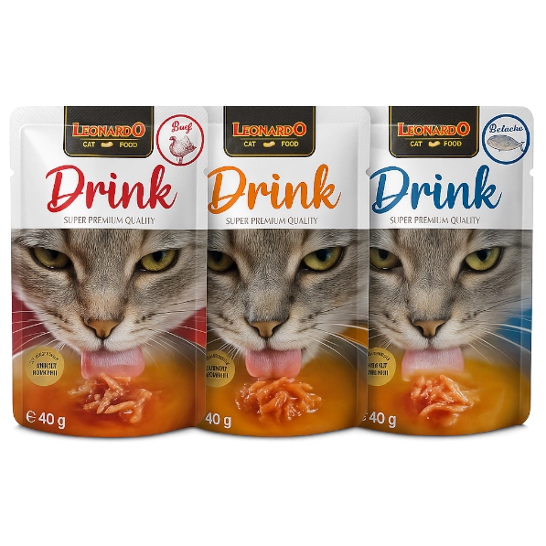 Pack - Sopa Leonardo Drink para gato - 3 sabores - Agronatura tienda ...